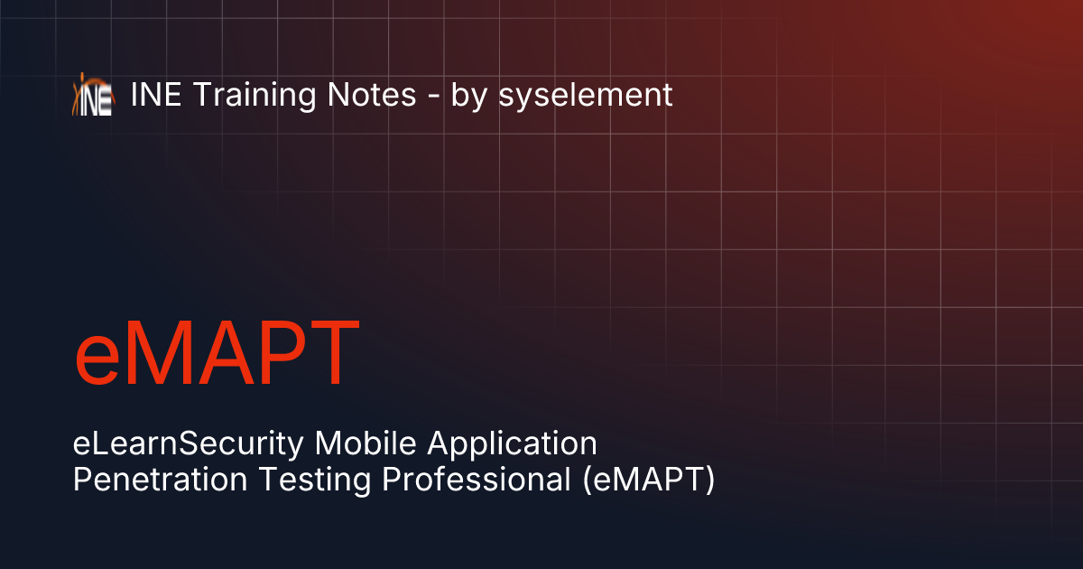 Emapt Ine Training Notes By Syselement